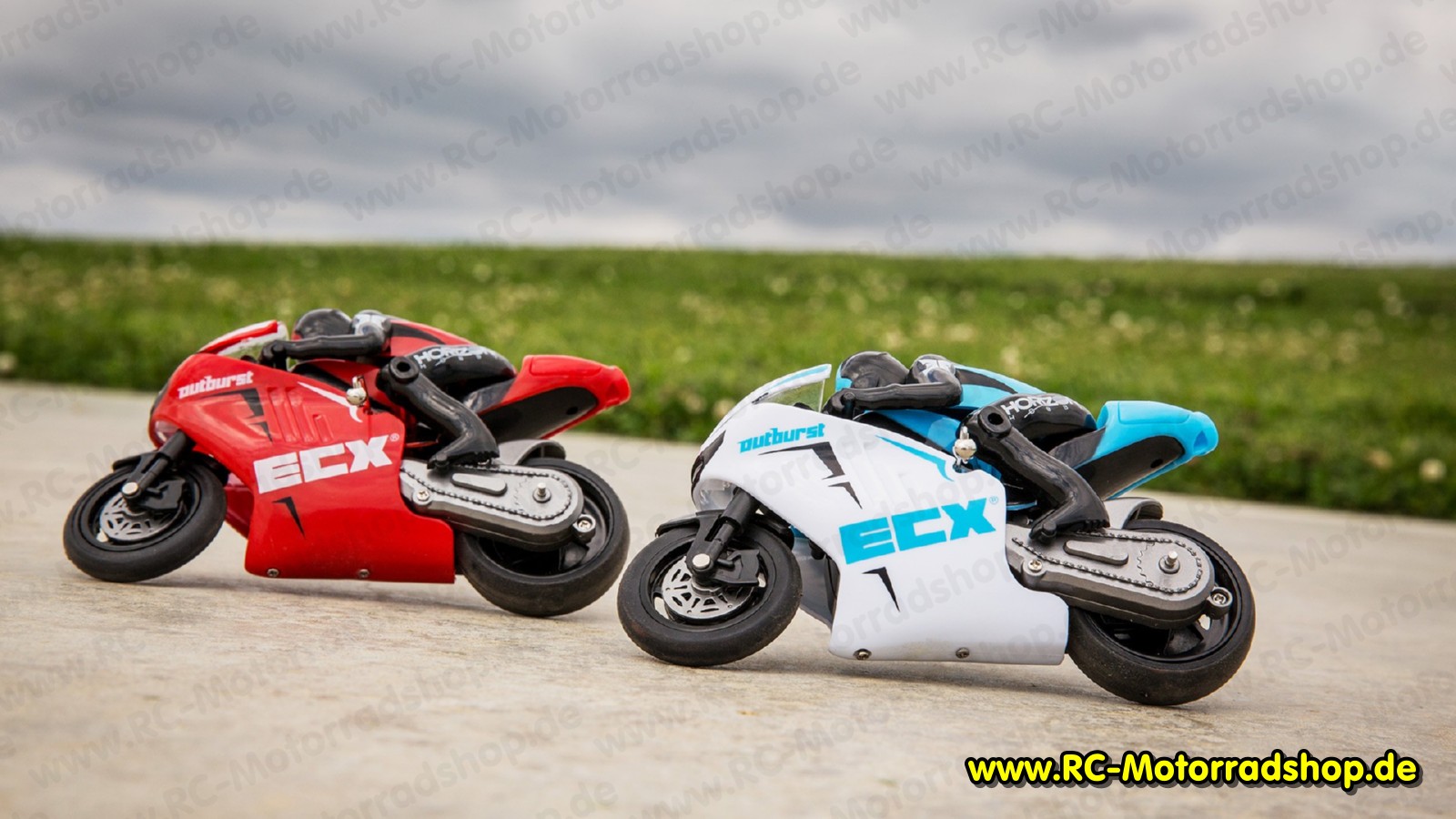 RC-Motorradshop.de - Horizon ECX Outburst Mini RC-Bike im Maßstab 1:14
